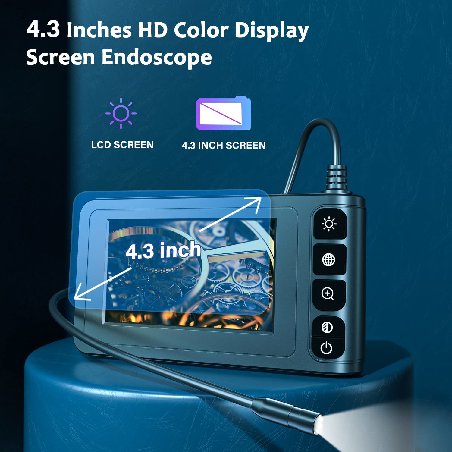 GetUSCart- SKYBASIC Industrial Endoscope Borescope Camera with Light, 4 ...