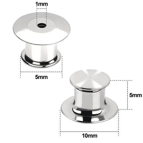 GetUSCart- 10 Pieces Metal Pin Backs Locking Pin Keepers Locking Clasp