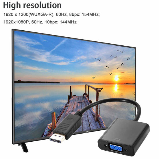 GetUSCart- Ankey Display Port to VGA Adapter,4 Pack Gold-Plated ...