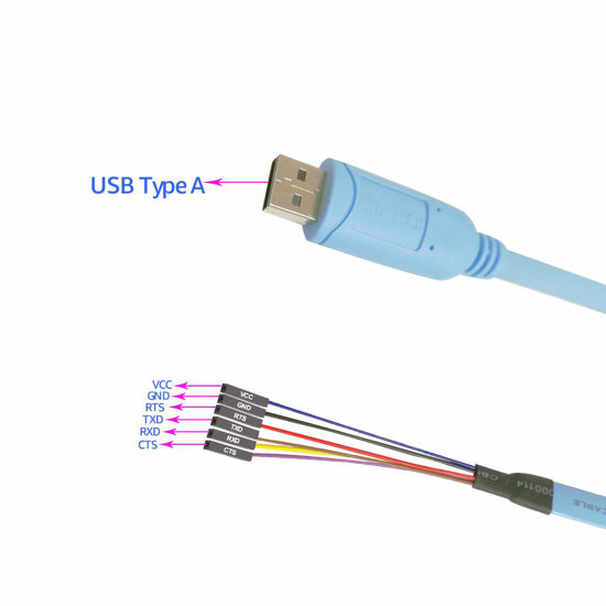 GetUSCart- DSD TECH SH-U09BL USB to TTL Serial Cable with CP2102N Chip ...
