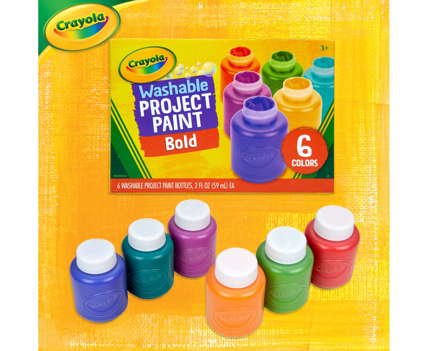 GetUSCart- Crayola Washable Kids Paint, Assorted Bold Colors, Painting ...