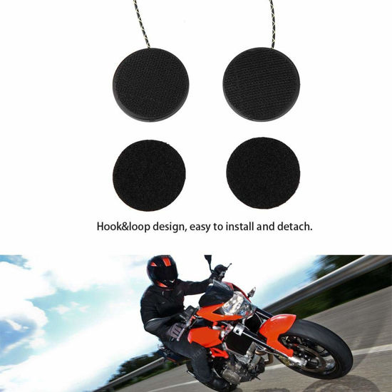 GetUSCart- Qiilu Motorcycle Helmet Headset Headphone Speakers Support ...