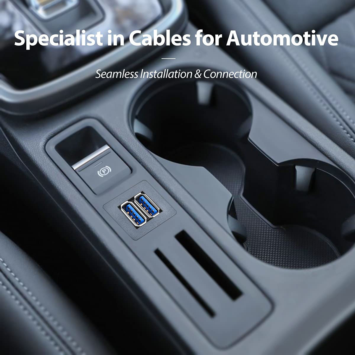 GetUSCart- URWOOW Dual USB3.0 Square Flush Mount - 1M 3ft USB 3.0 ...