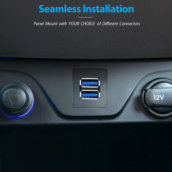 GetUSCart- URWOOW Dual USB3.0 Square Flush Mount - 1M 3ft USB 3.0 ... GetUSCart- URWOOW Dual USB3.0 Square Flush Mount - 1M 3ft USB 3.0 ...