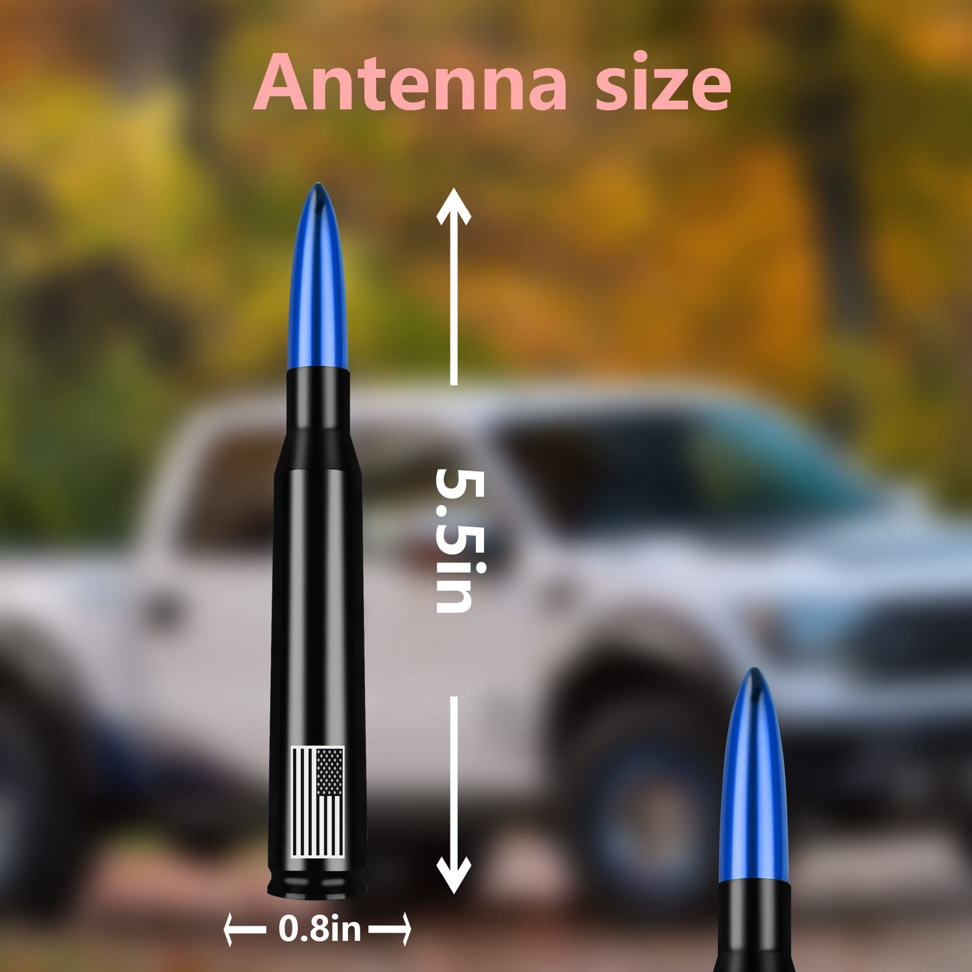 GetUSCart- Car Bullet Antenna,Truck Exterior Decoration Accessories ...