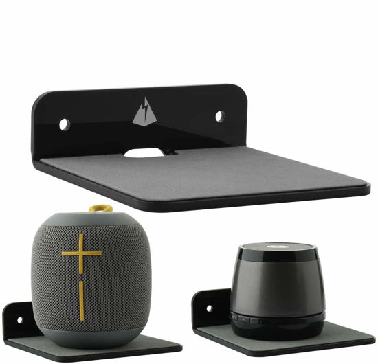 GetUSCart- TXesign Small Wall Shelf Speaker Stand, Small Shelf Speaker ...