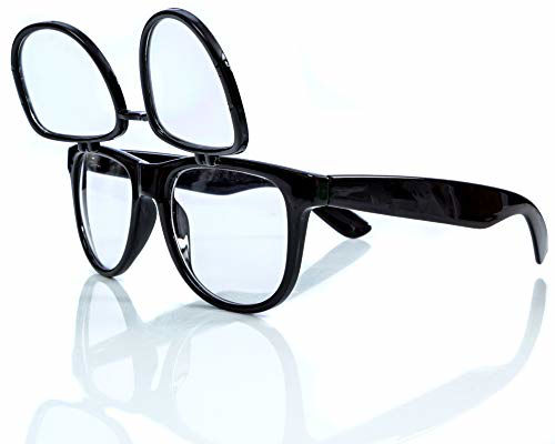 GetUSCart- Premium Clear Glasses with Diffraction Flip Lenses - Ideal ...