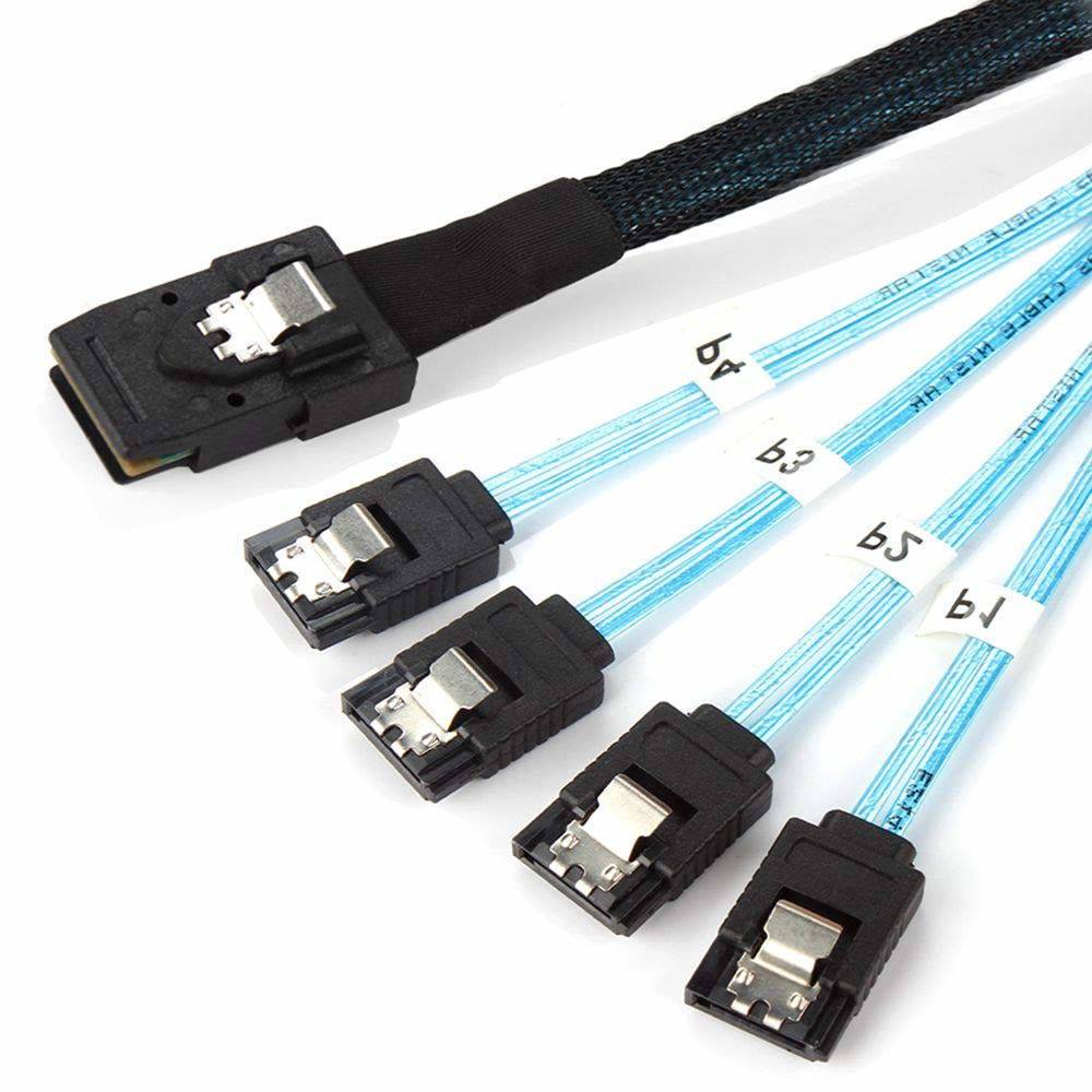 GetUSCart- OIKWAN Internal Mini SAS to SATA Cable (SFF-8087 to SATA ...