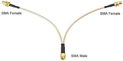 GetUSCart- Superbat SMA Splitter Cable SMA Male to Dual SMA Female ...
