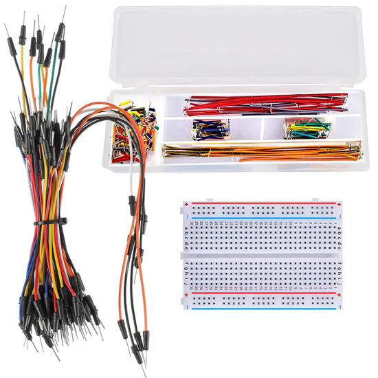 GetUSCart- DaFuRui Breadboard Jumper Wire Kit with 400-Point Breadboard ...