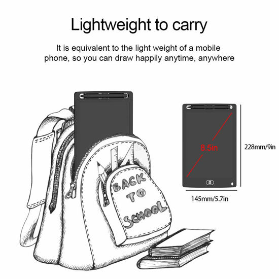 GetUSCart- [2 Pack] 8.5 Inch Colourful LCD Writing Tablet, TIQUS ...