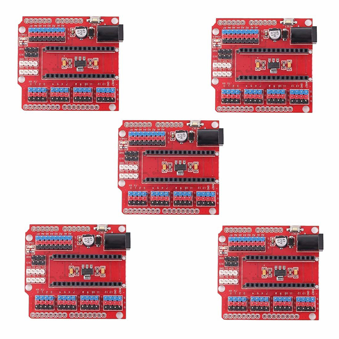 Getuscart Hiletgo 5pcs Nano I O Expansion Sensor Shield For Arduino