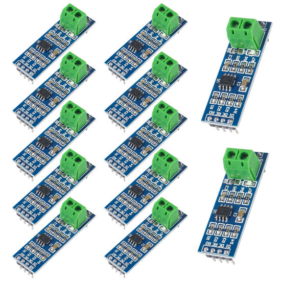 GetUSCart- 12Pcs MAX485 RS485 Transceiver Module TTL UART Serial to RS485 Instrument Interface ...