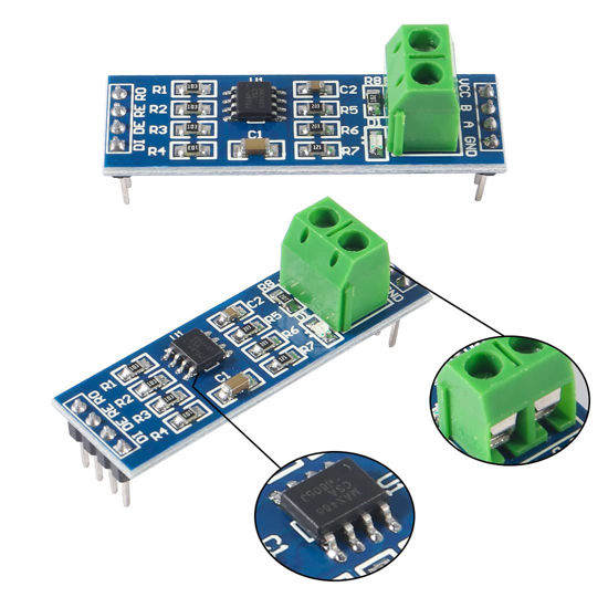 GetUSCart- 12Pcs MAX485 RS485 Transceiver Module TTL UART Serial to RS485 Instrument Interface ...