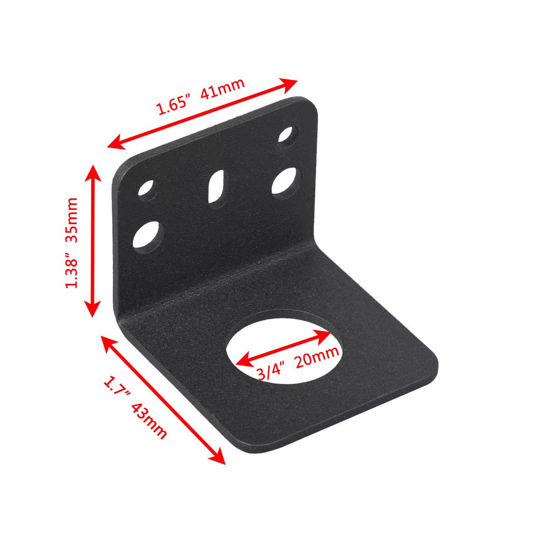 GetUSCart- VANROUG 2 Pcs L-Bracket 1255 3/4" Hole Thick Steel Mobile ...