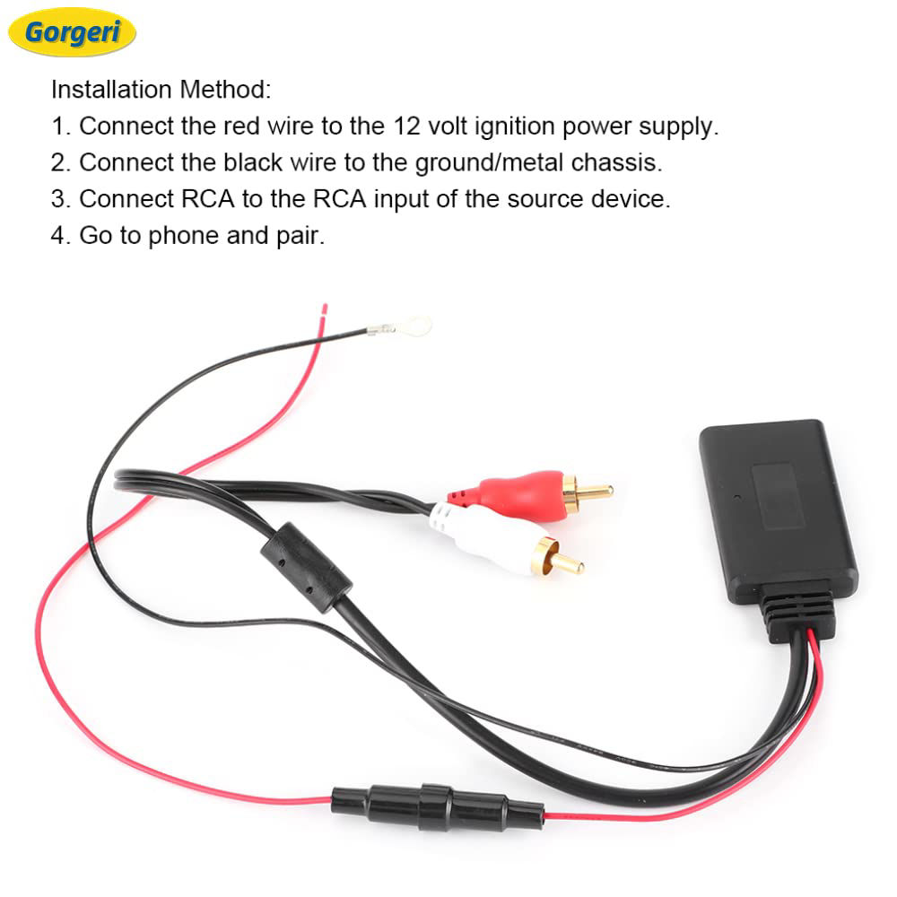 GetUSCart- Gorgeri Bluetooth Car AdapterUniversal Bluetooth AUX ...