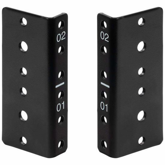 GetUSCart- NavePoint 2U Vertical Rack Rail Pair DIY Kit with Hardware ...