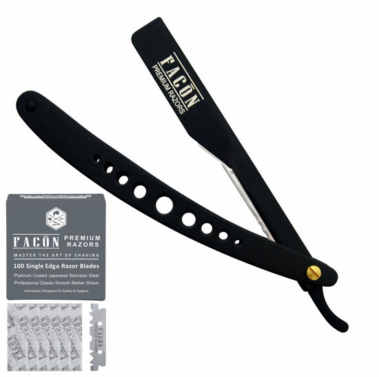 GetUSCart- 100 BLADES + Facón Professional Adjustable Straight Edge ...