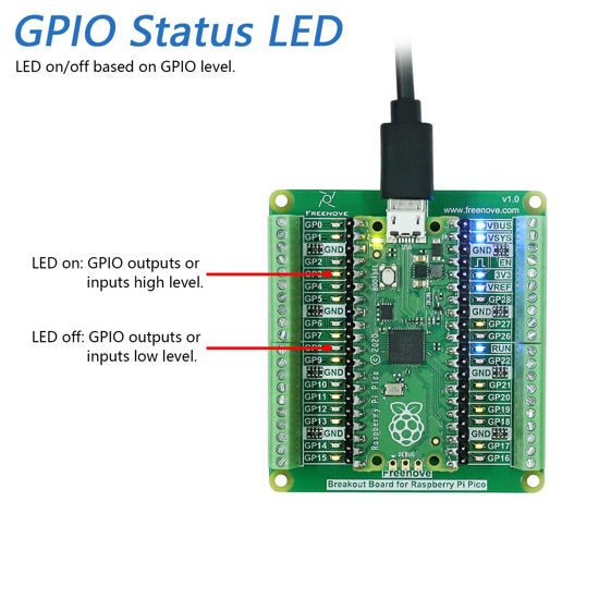 GetUSCart- FREENOVE Breakout Board for Raspberry Pi Pico/Pico H/Pico W ... GetUSCart- FREENOVE Breakout Board for Raspberry Pi Pico/Pico H/Pico W ...