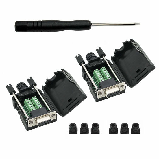 GetUSCart- YIOVVOM Connector DB9 RS232 D-SUB Serial Adapters (2 PCS ...