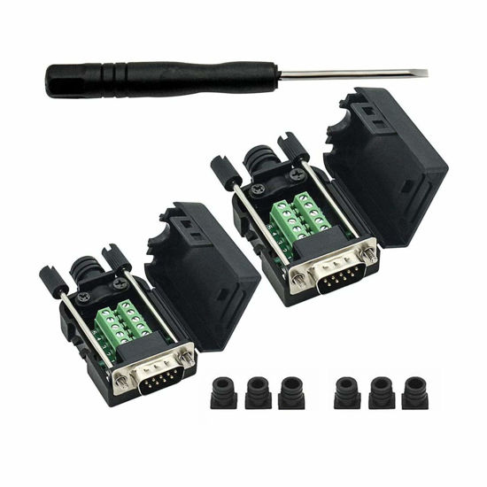 GetUSCart- YIOVVOM DB9 Breakout Connector to Wiring Terminal RS232 D ... GetUSCart- YIOVVOM DB9 Breakout Connector to Wiring Terminal RS232 D ...