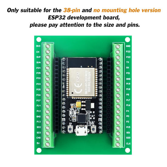 GetUSCart- KeeYees 2pcs ESP32 Breakout Board GPIO 1 into 2 for 38PIN No ...