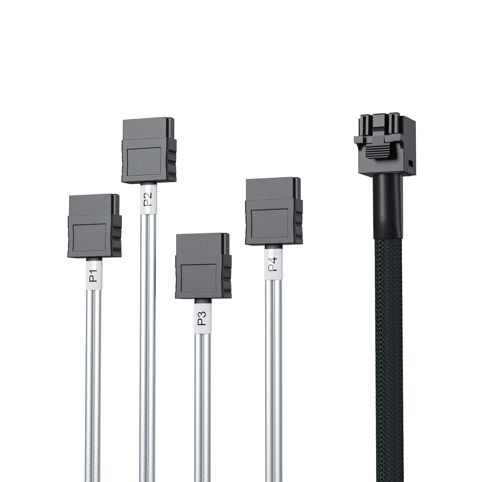 GetUSCart- Internal Mini SAS HD SFF-8643 to 4X SATA (7pin) Hard Disk ...