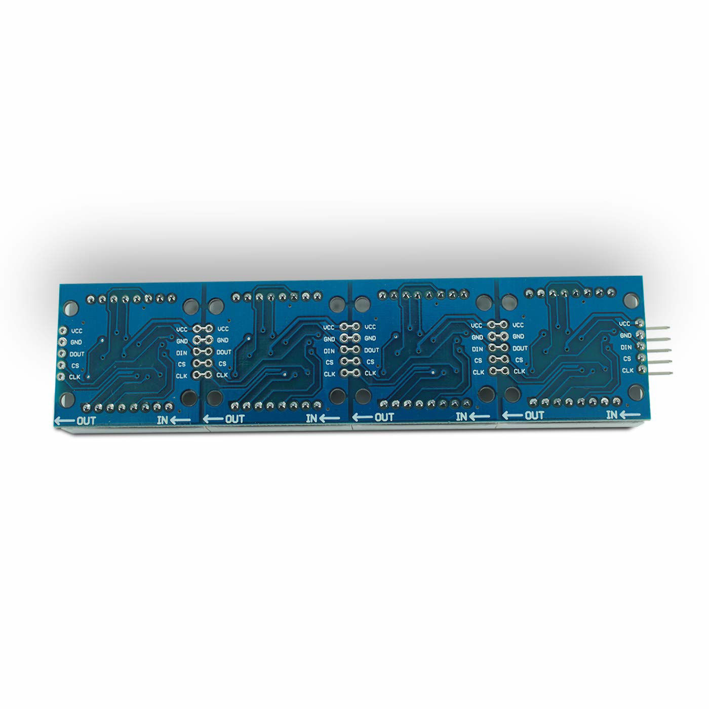 GetUSCart- DEVMO MAX7219 Dot Matrix Display Module Single-Chip Control LED Module DIY Kit ...