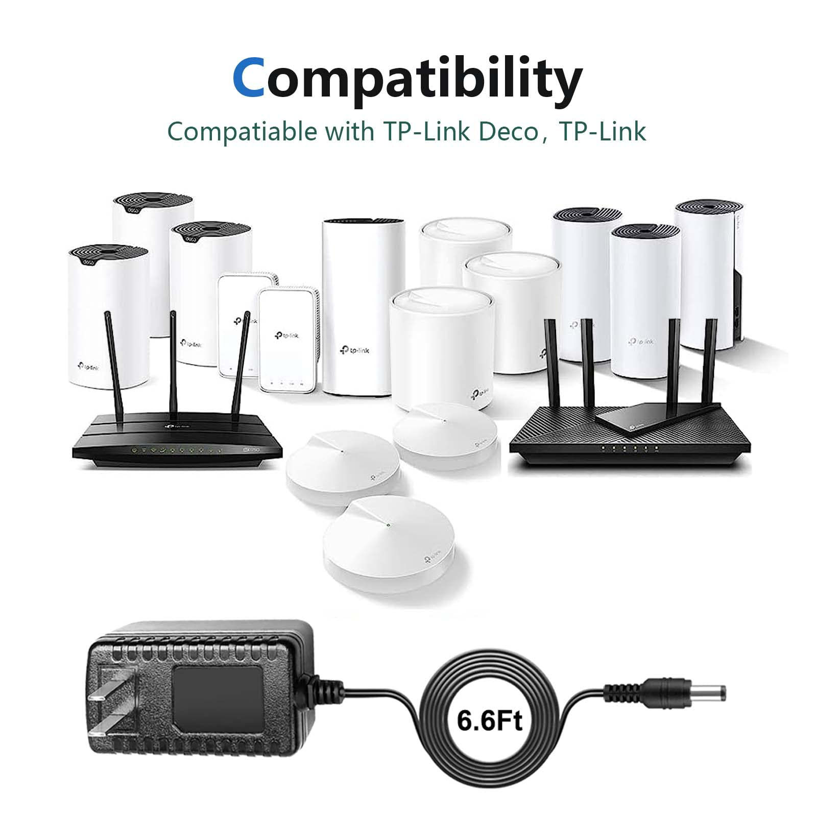 GetUSCart- 12v AC DC Power Supply Cord Adapter Compatible for TP-Link ...