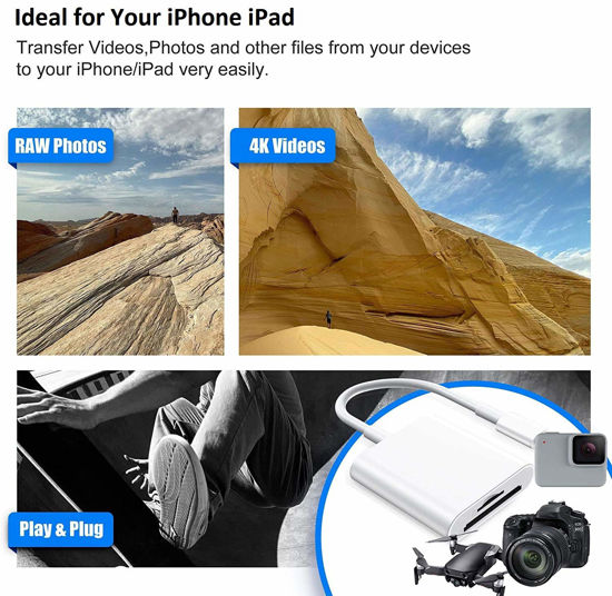 GetUSCart- Lightning to SD Card Camera Reader for iPhone iPad, Apple ... GetUSCart- Lightning to SD Card Camera Reader for iPhone iPad, Apple ...
