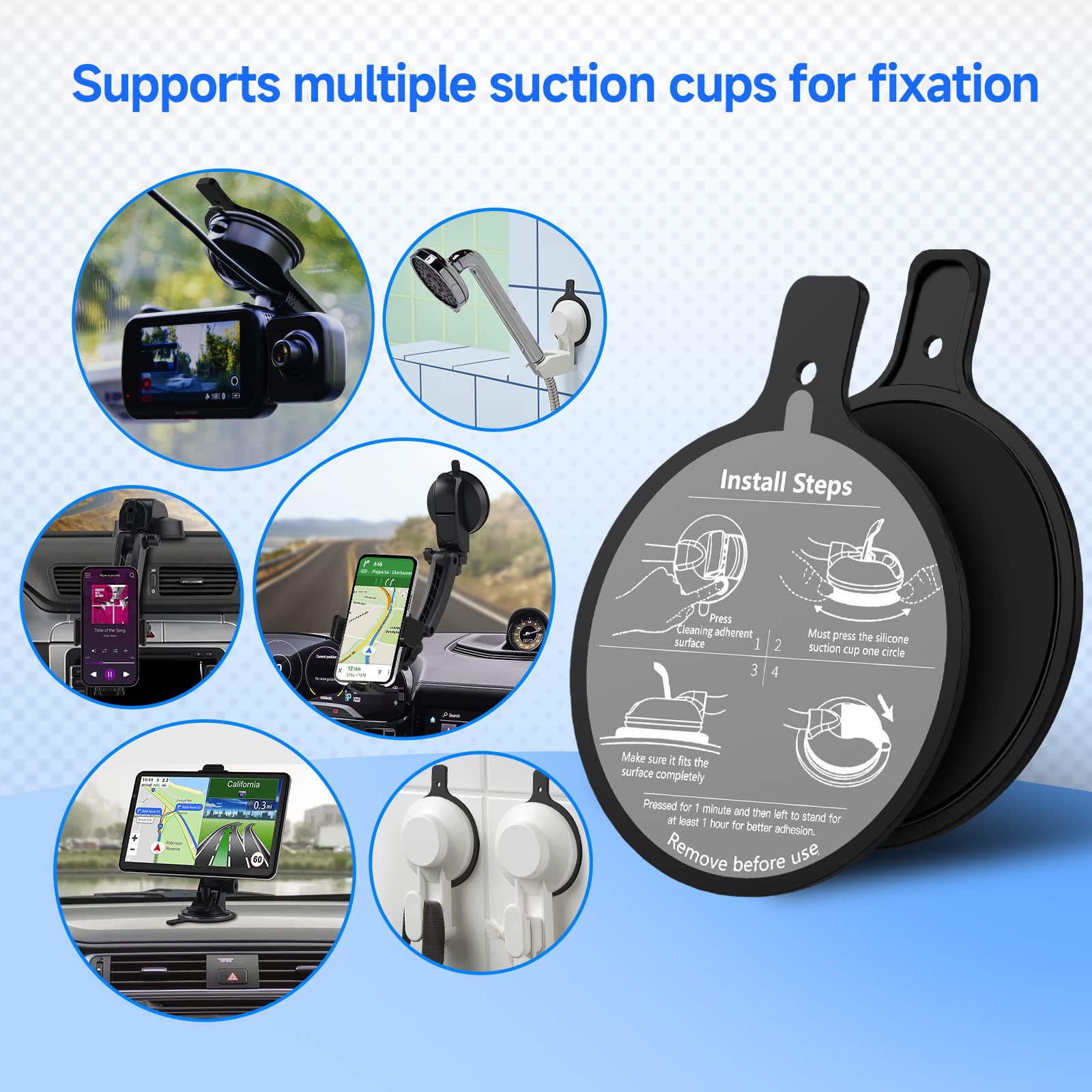 GetUSCart- DOKOJU ퟐퟎퟐퟑ 퐍퐞퐰 Dashboard Mounting Disk for Suction Cup ...