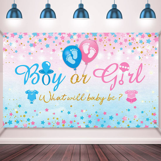 GetUSCart- Gender Reveal Background Boy or Girl Backdrop Blue Pink ... GetUSCart- Gender Reveal Background Boy or Girl Backdrop Blue Pink ...
