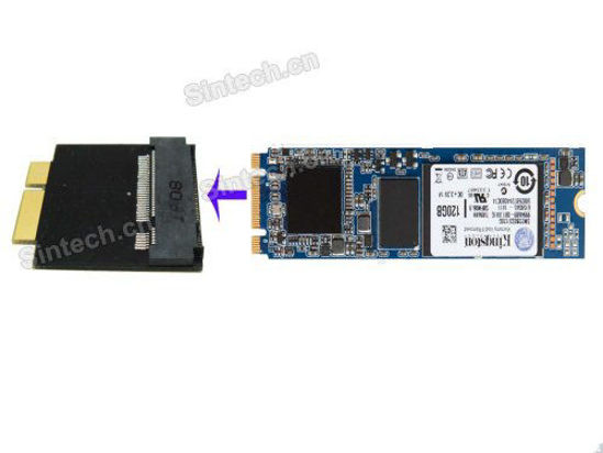 GetUSCart- Sintech M.2 NGFF SSD 18Pin Adapter Card for Upgrade 2010 ...