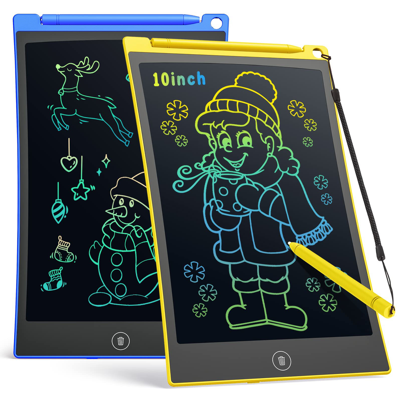 GetUSCart- TECJOE 2 Pack 10 Inch LCD Writing Tablet for Kids, Colorful ...