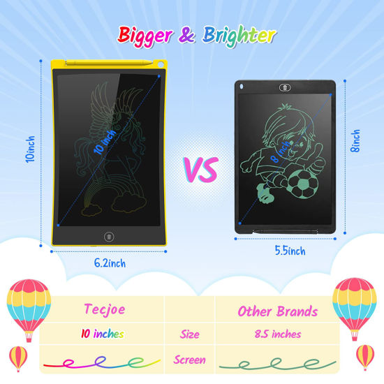 GetUSCart- TECJOE 2 Pack 10 Inch LCD Writing Tablet for Kids, Colorful ...