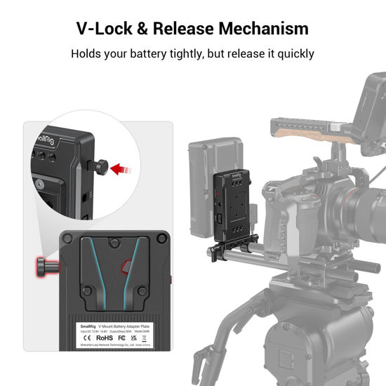 GetUSCart- SmallRig V Mount Battery Adapter Plate, Power Supply ...