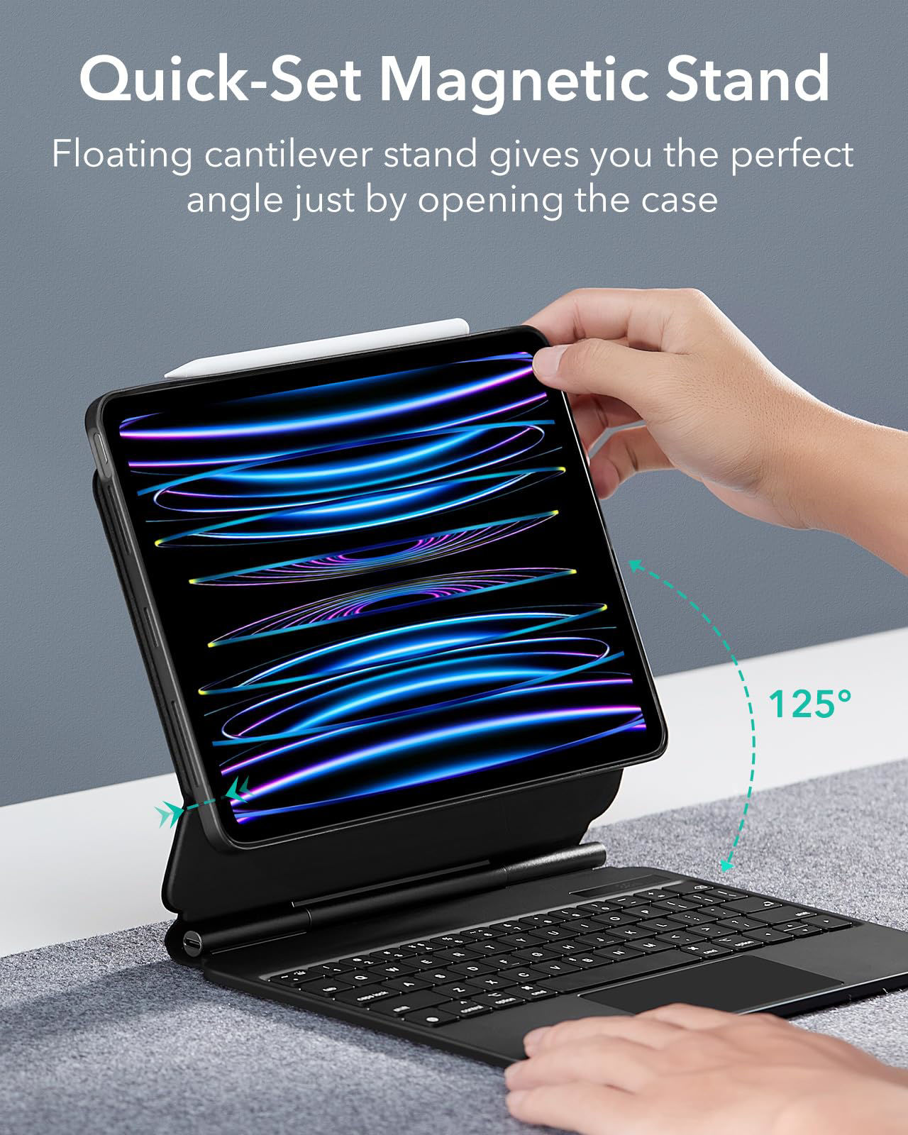 GetUSCart- ESR Magnetic Keyboard Case, iPad Keyboard Case for iPad Pro ...