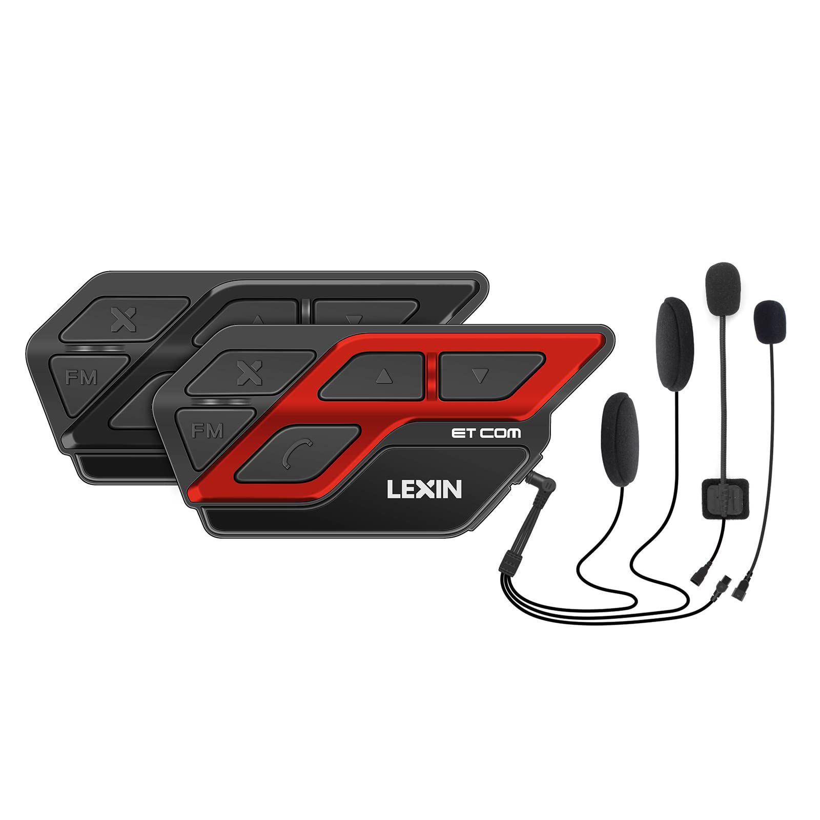GetUSCart- LEXIN Motorcycle Bluetooth Headset, ET-COM Helmet Communication System, Motorcycle ...