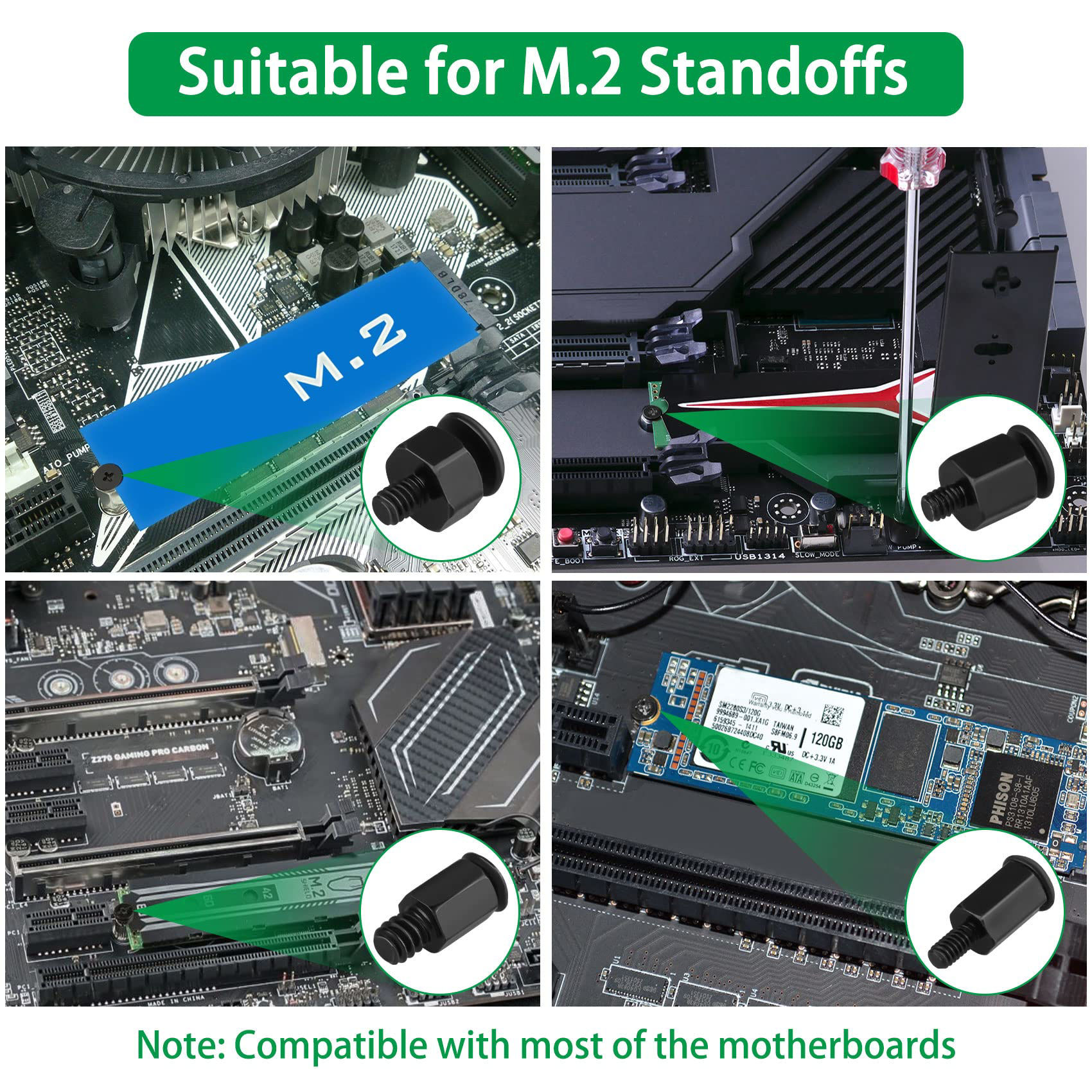 Getuscart M 2 Screw Kit 633pcs Nvme Screw M 2 Ssd Mounting Kit M2 M2