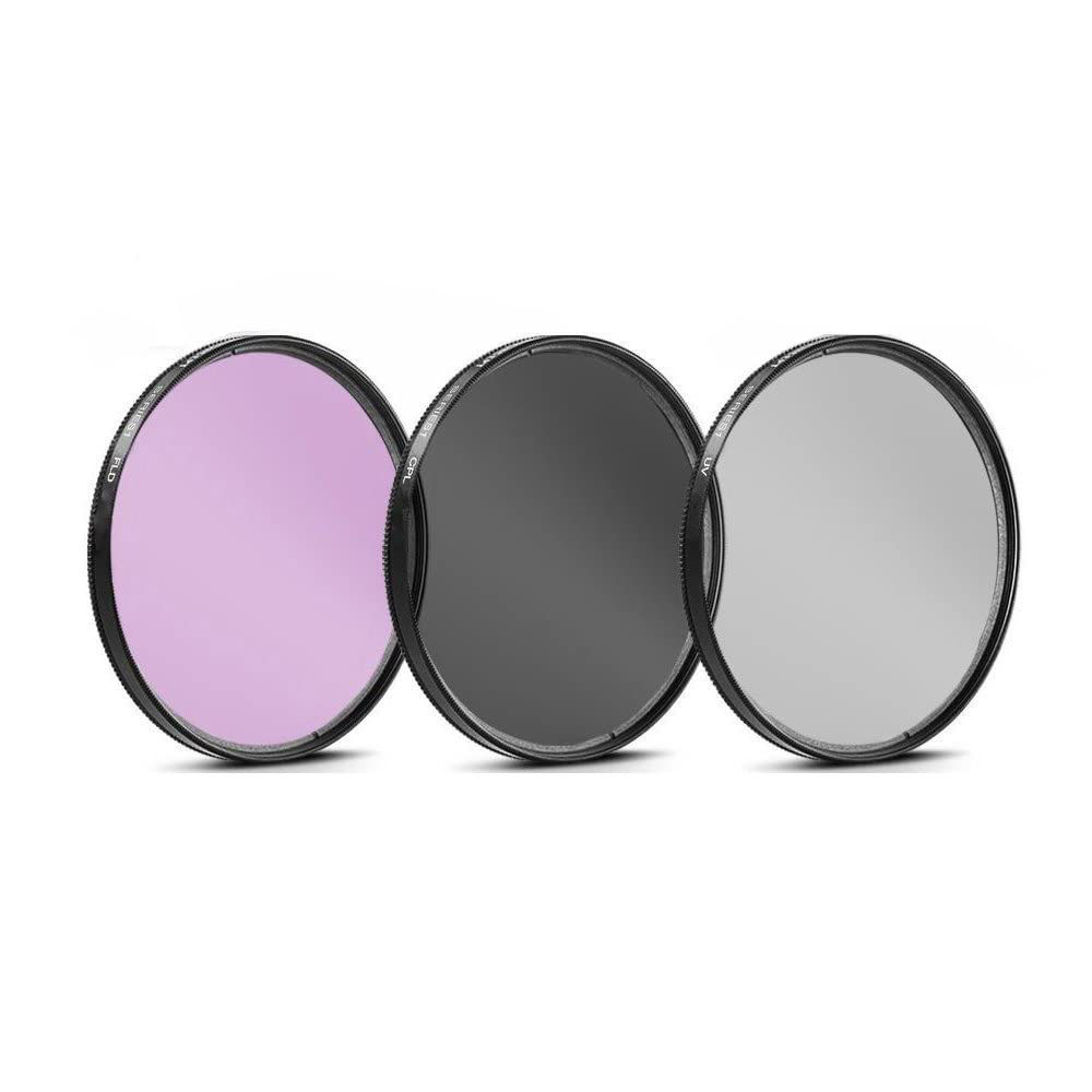 GetUSCart- 43mm 3 Piece Filter Kit (UV-CPL-FLD) for Canon RF 50mm F1.8 ...