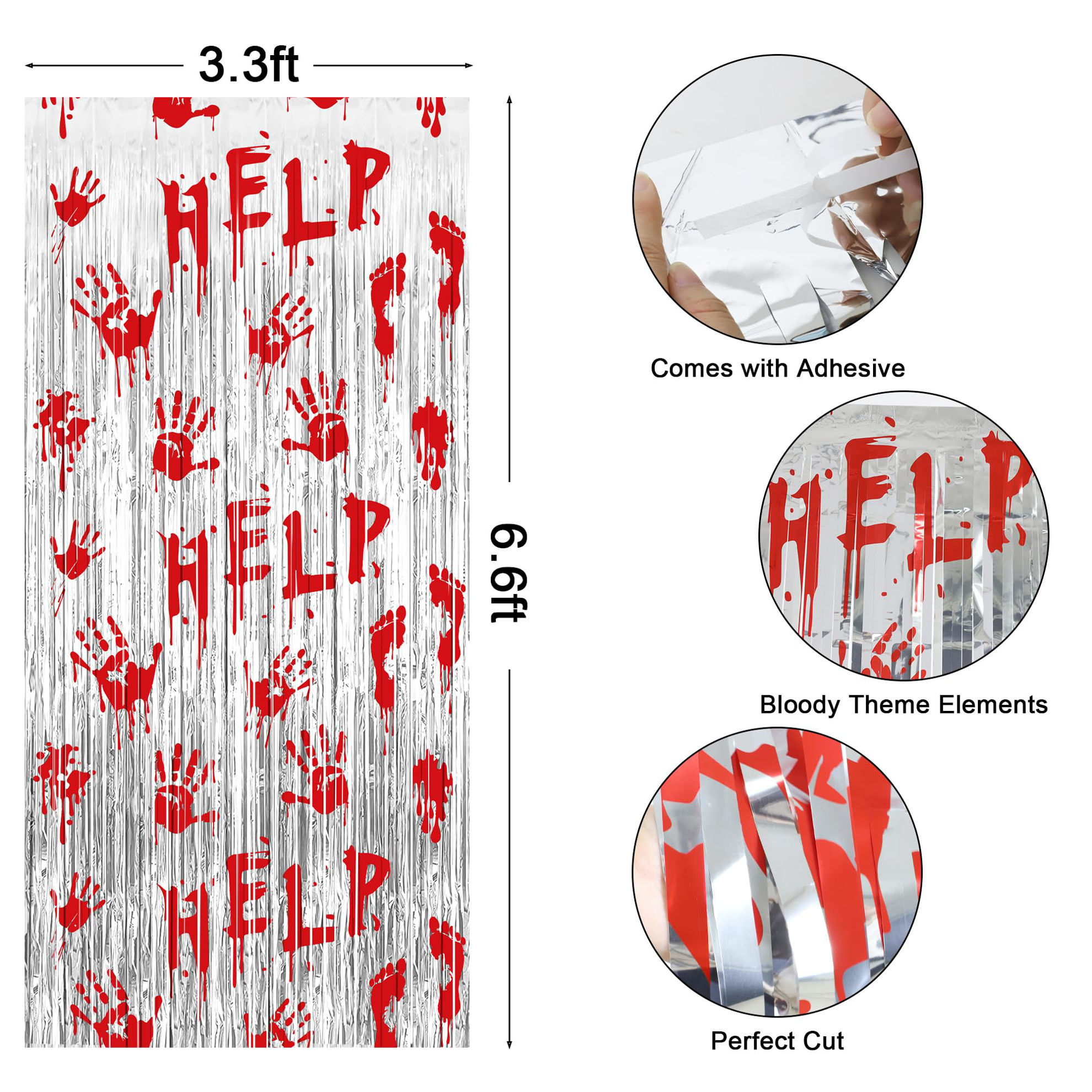 GetUSCart- Halloween Party Decorations Scary Bloody Halloween Photo ...