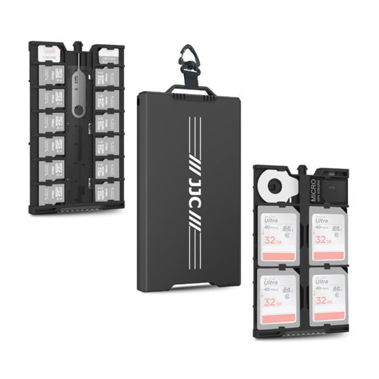 GetUSCart- Aluminum Pop up Memory Card Case for 12 Micro SD TF MSD,4 SD ...