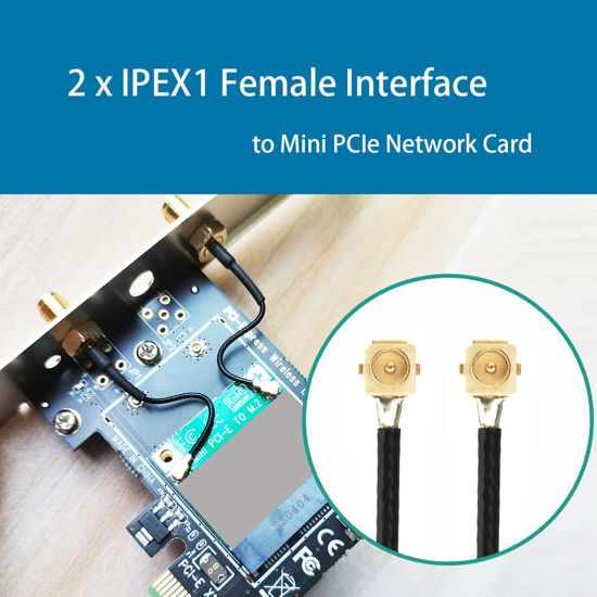GetUSCart- GLOTRENDS Mini PCIe Wireless PCIE Adapter with SMA Antenna ...