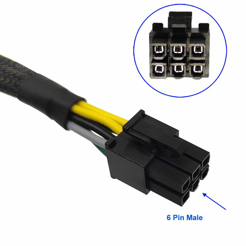 GetUSCart- COMeap 24 Pin to 6 Pin ATX PSU Power Adapter Cable for Dell ...