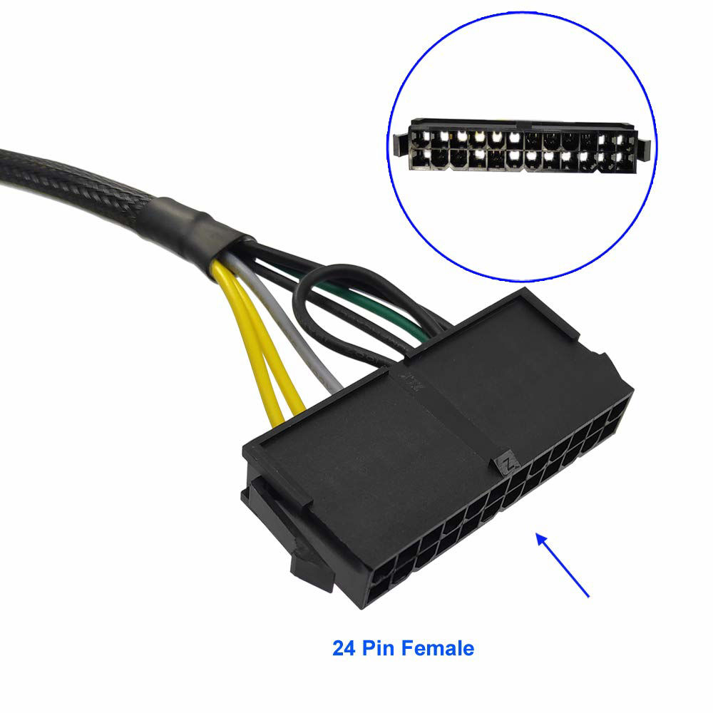 GetUSCart- COMeap 24 Pin to 6 Pin ATX PSU Power Adapter Cable for Dell ...