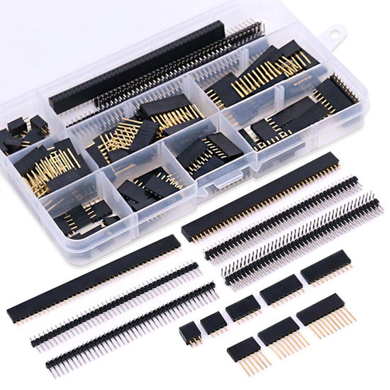 GetUSCart- Glarks 112Pcs 2.54mm Male and Female Pin Header Connector ...