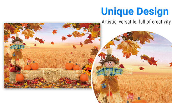 GetUSCart- Funnytree 7X5FT Fall Backdrop Autumn Pumpkin Harvest ...