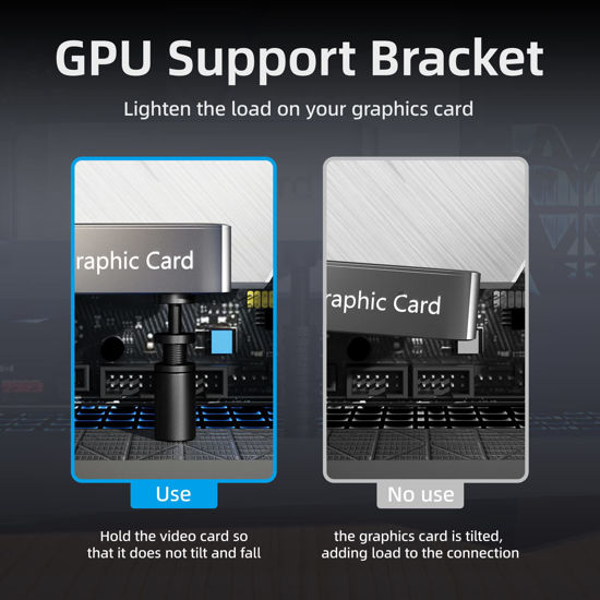 GetUSCart- Ausvrkkit GPU Support Bracket, Adjustable Height GPU Sag ...