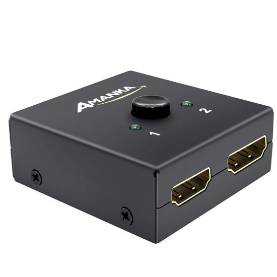 GetUSCart- HDMI Switcher, AMANKA 4K HDMI Splitter 2 Ports Bi-Direction ...