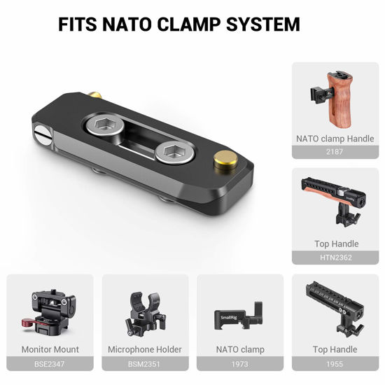 GetUSCart- SMALLRIG Universal Low-Profile Quick Release NATO Rail ...